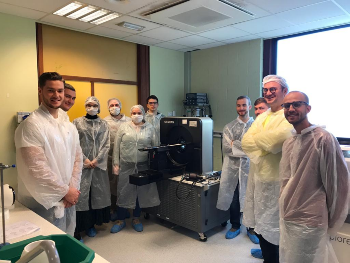 Visite du laboratoire Giga-CRC pour HELMo Gramme — HELMo