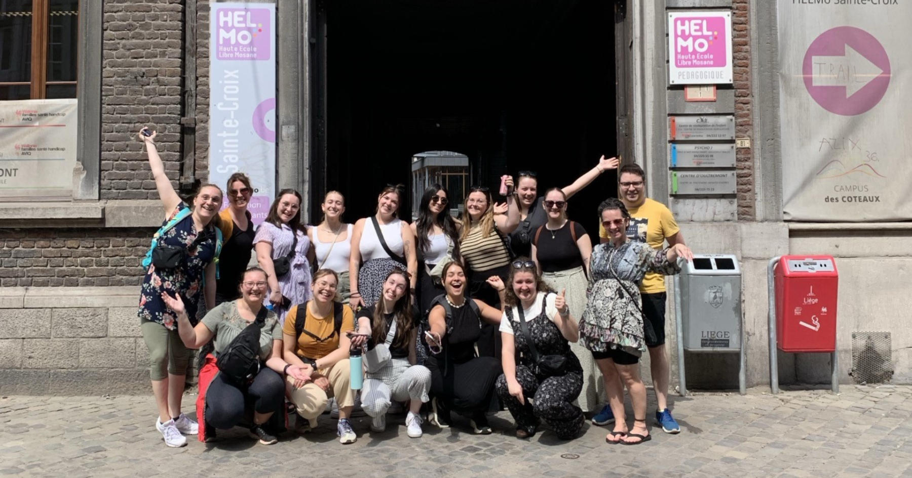 Des étudiant.e.s du Québec en visite à HELMo — HELMo