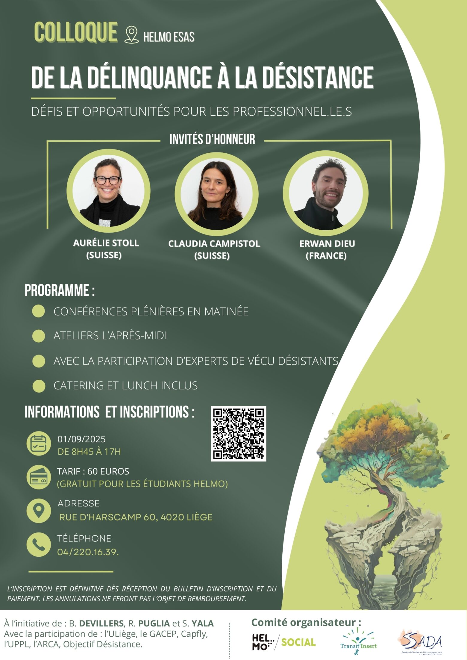 Colloque « De la délinquance à la désistance » : 1er septembre 2025