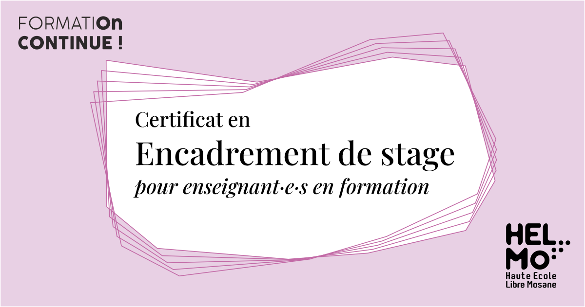 Certificat en Encadrement de stage pour enseignant·e·s en formation — HELMo